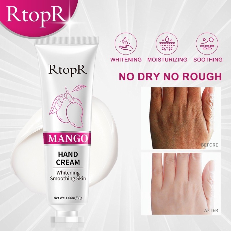 RtopR Mango Hand Cream Improve Dry Rough Natural Fragrance Whitening ...