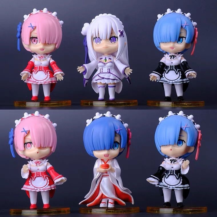Rem Figure From Scratch Another World Rem Ram Emilia Doll Model Figure ...