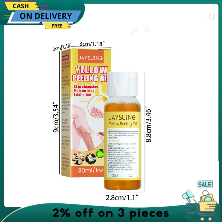 Yellow peeling oil exfoliating fade elbows knees Bleaching Dark melanin ...