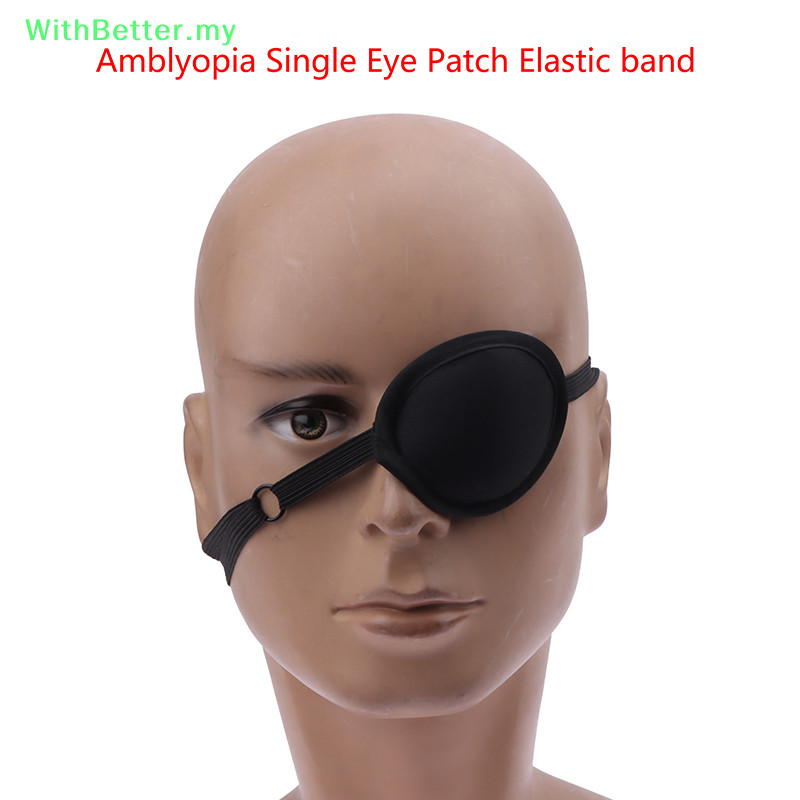 WithBetter Pirate Eye Patch Unisex Black Single Eye Patch Eyepatch One ...