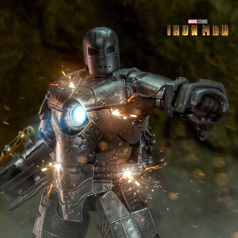 Iron Man mk1 Middle Action Toys Genuine Luminous Edition Figure Figure ...