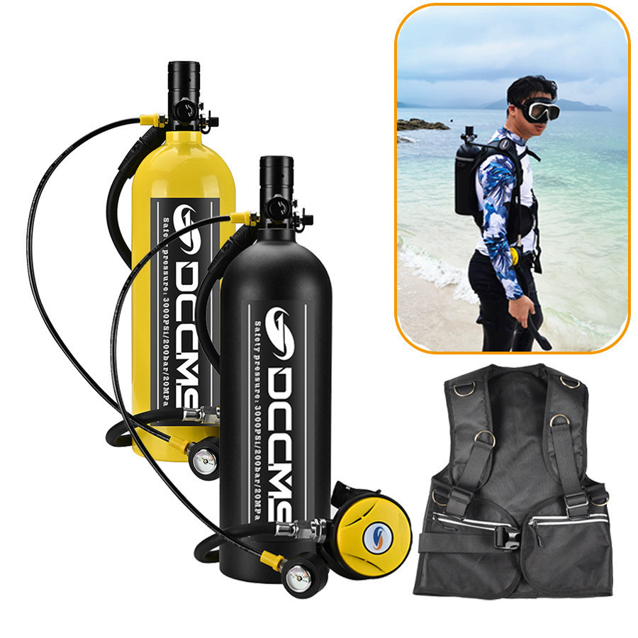 2L Diving Oxygen Tank Portable Snorkeling Oxygen Cylinder Outdoor ...