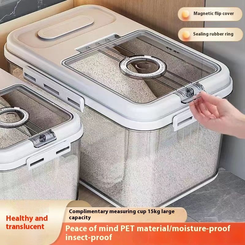 Rice Bucket Insect-Proof Moisture-Proof Sealed Bucket Kitchen Storage ...