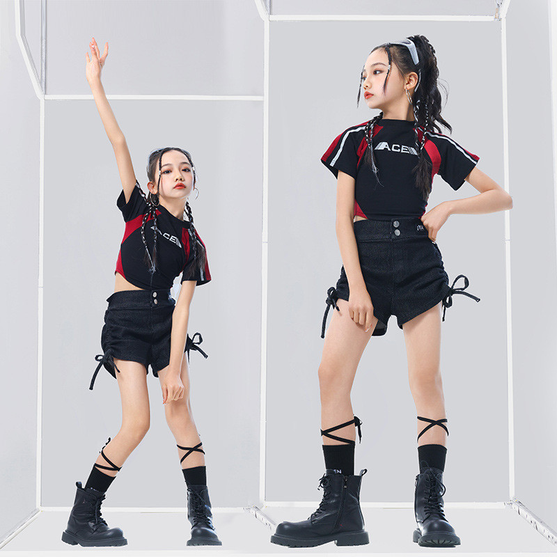 Girls jazz Dance Costumes Children Hip-Hop Hip-Hop Trendy Costumes ...