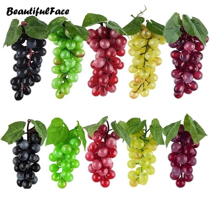 Artificial Fruit Grape Simulated Grape Bunches Lifelike Fake Fruits ...