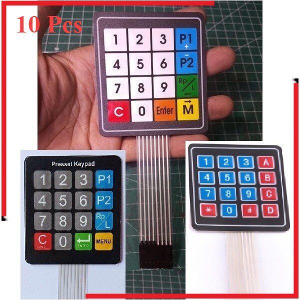 TOMBOL Package of 10 Pcs Regular Laminated Mini Pom Keypad, Original ...