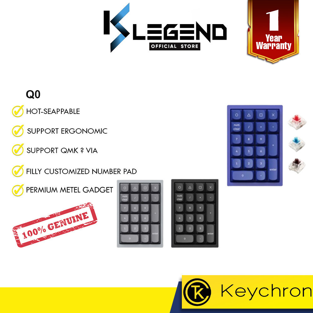 Keychron Q0 customized Pad small mechanical keyboard 21-key QMK change ...