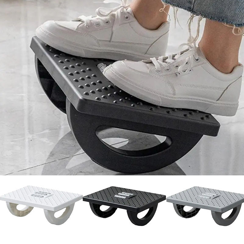 Foot Rest Office Under Desk with Foot Massage Roller Ergonomic Tilted ...