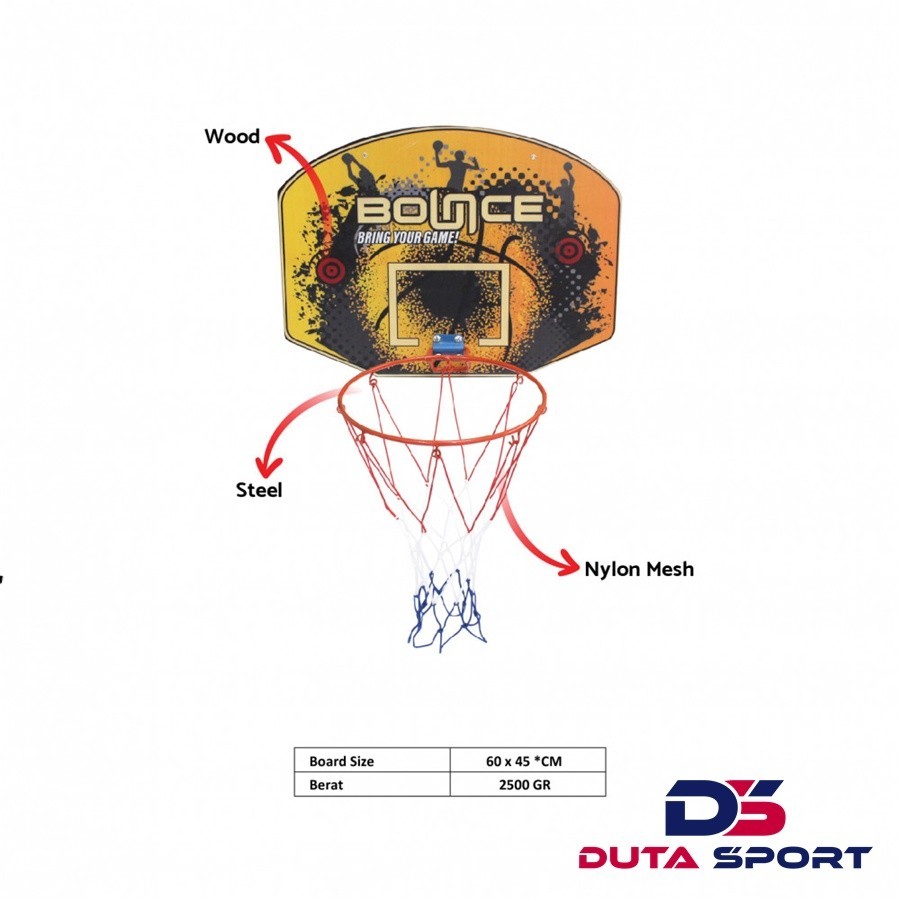Original BOONCE Basketball Board Small Basketball Hoop Board | Shopee ...