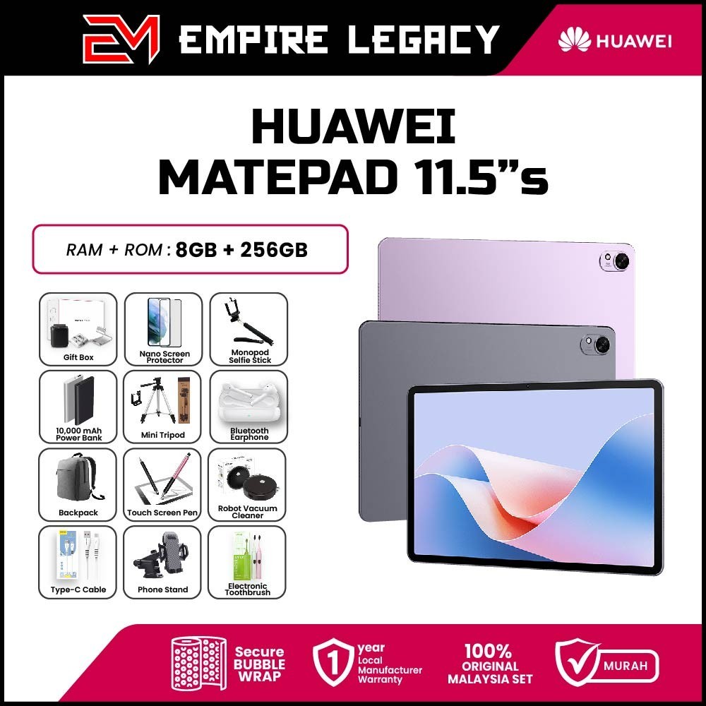 HUAWEI Matepad 11.5S PaperMatte Edition (WIFI) [8GB RAM + 256GB ROM ...