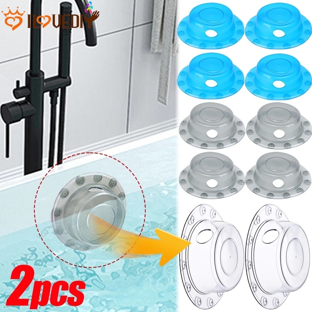 Bath Overflow Drain Cover - Water Stop Plug Tub - Water Level Bathtub ...
