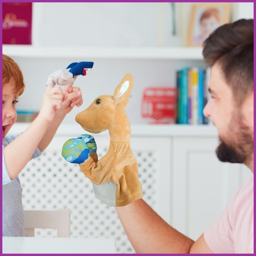 Hand Puppets for Kids Kangaroo Gloves Puppet Soft Plush Puppets Hand Puppets for Kids Hand ...