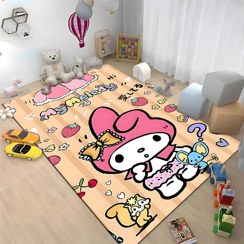 Sanrio My Melody Pattern Rug Carpet for Living Room Bathroom Mat ...