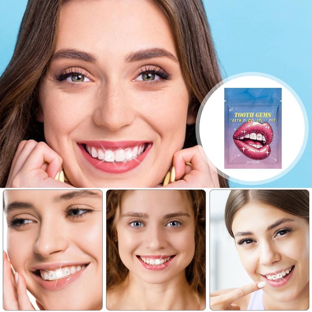 Tooth Gem Kit Sparkling Crystal Teeth Gems Attractive Beautiful Teeth ...