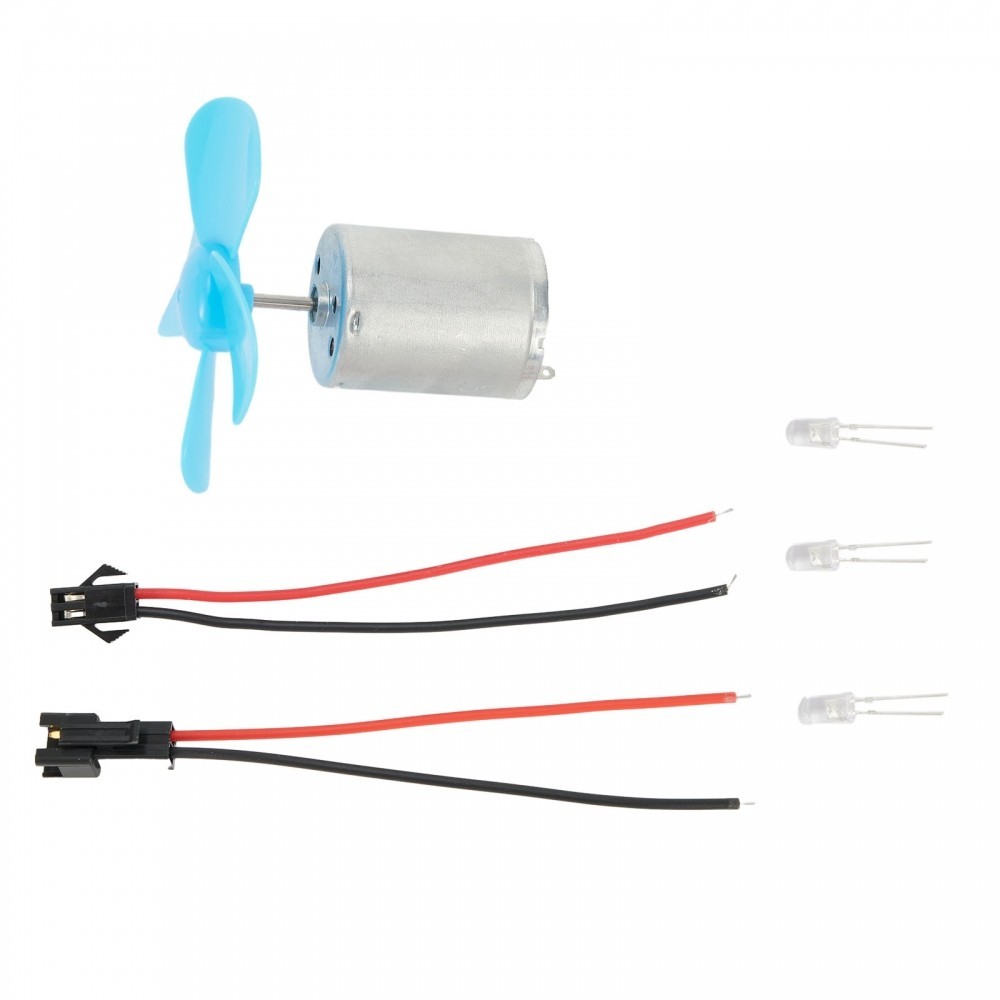 Compact Wind Turbine Kit Micro Dynamo Motor 2mm Shaft Diameter 4 Leaf ...