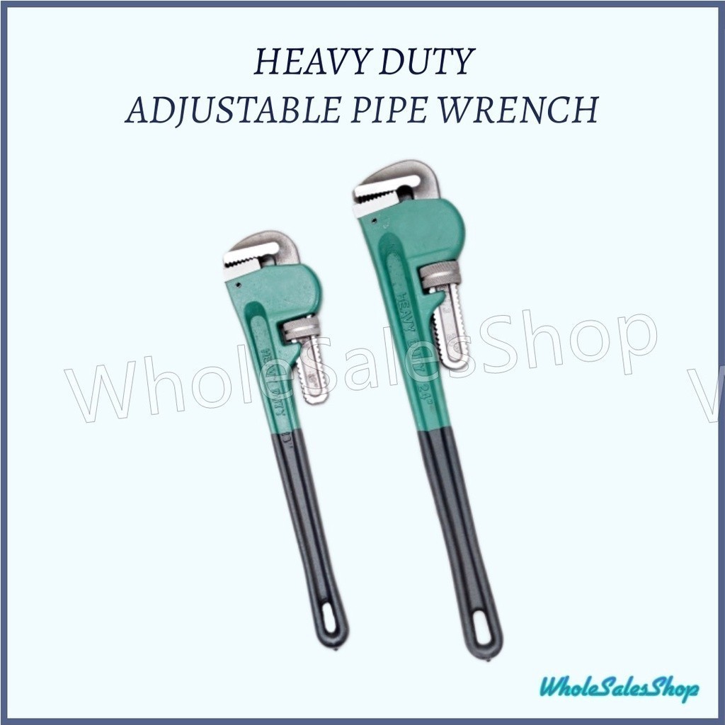 [18"-24"] HEAVY DUTY AMERICAN STYLE ADJUSTABLE PIPE WRENCH PLUMBER ...