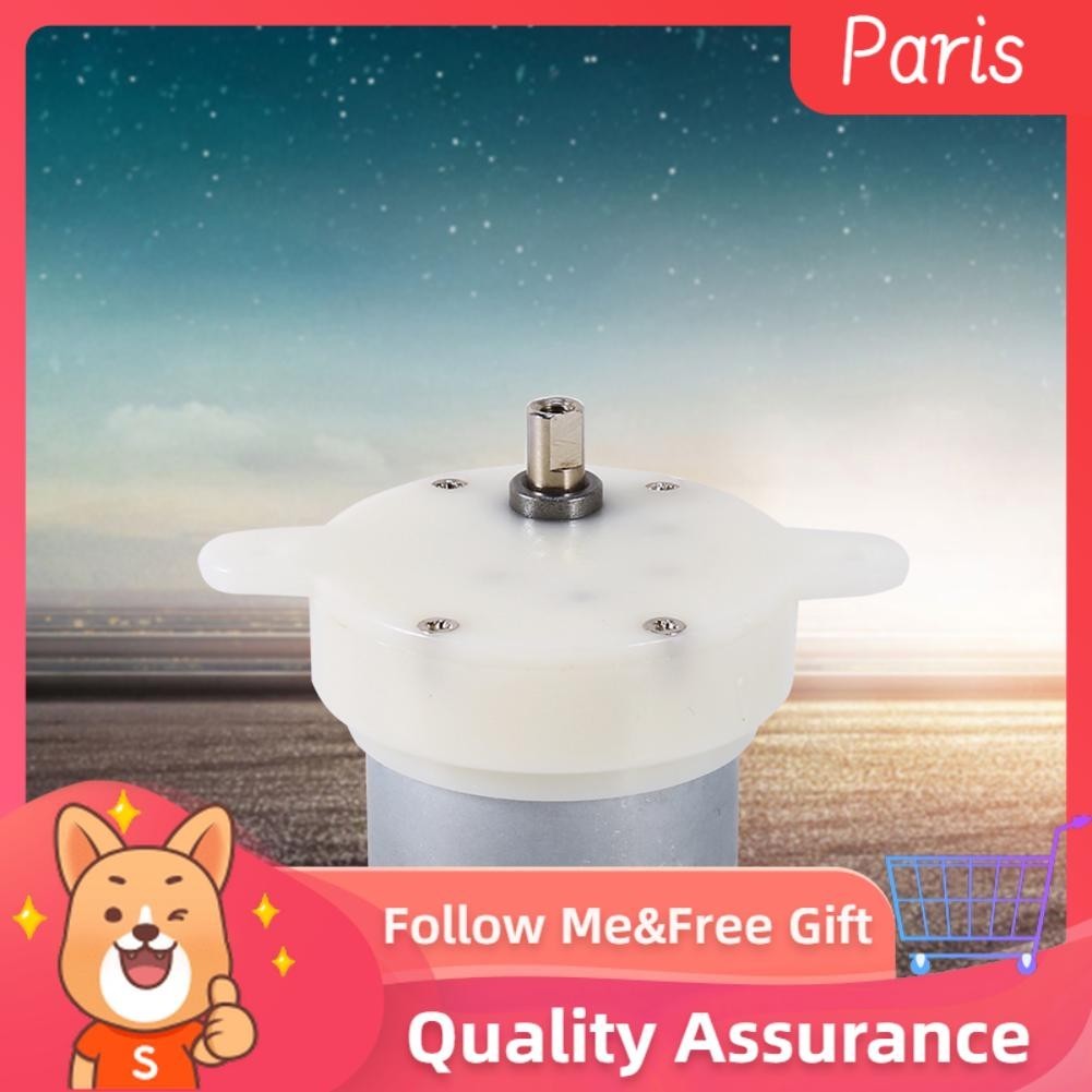 Superparis High 12V DC Motor Slow Speed Electric Motor/Gearbox 3RPM 4mm ...