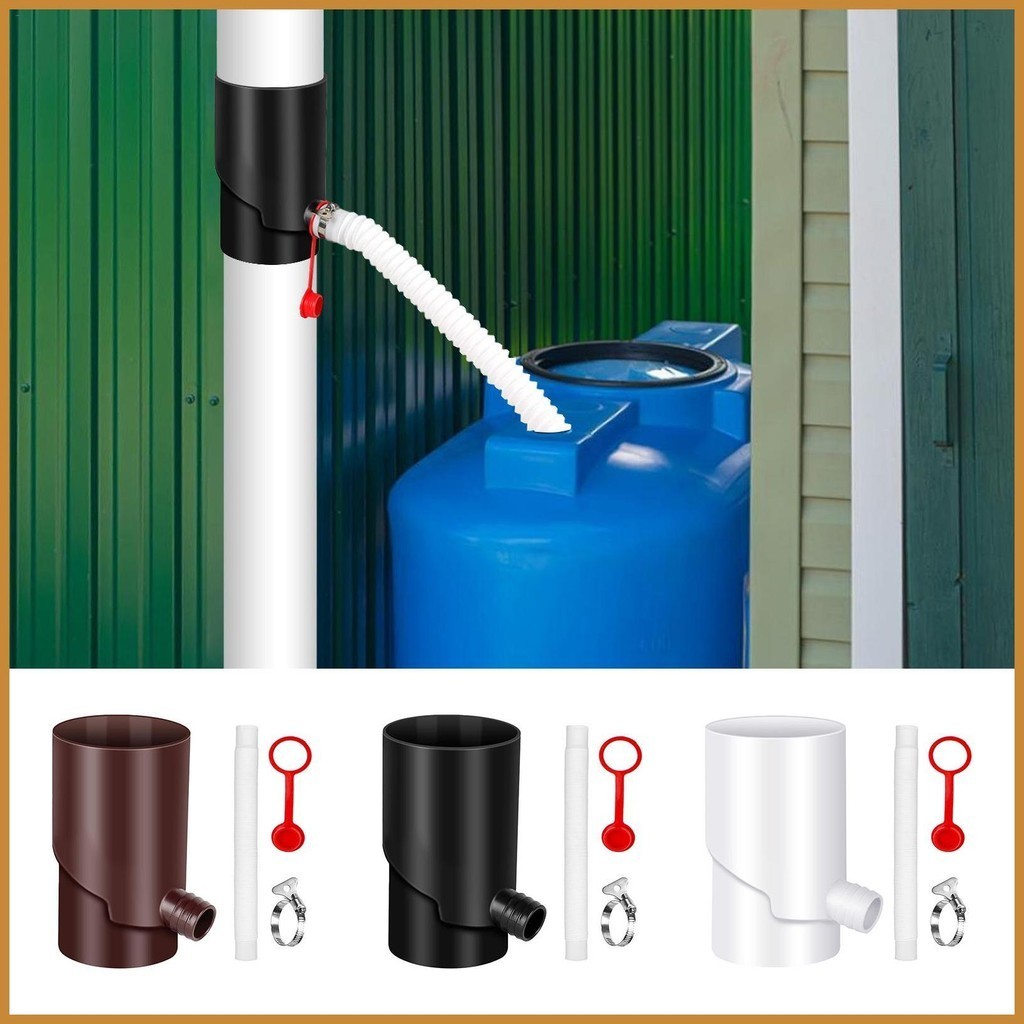 Rainwater Collection Kit Rain Catcher Barrel Diverter Kit Weatherproof ...