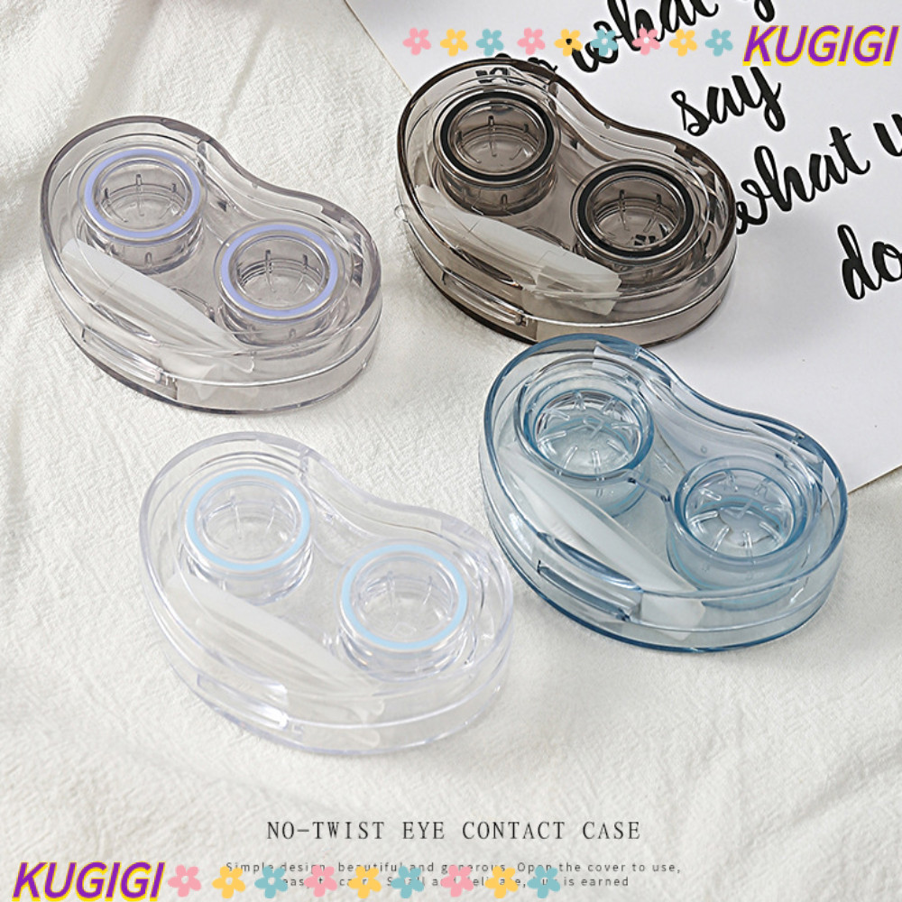 KUGIGI Beauty Lens Box, High-end Transparent Contact Lens Box, Portable ...