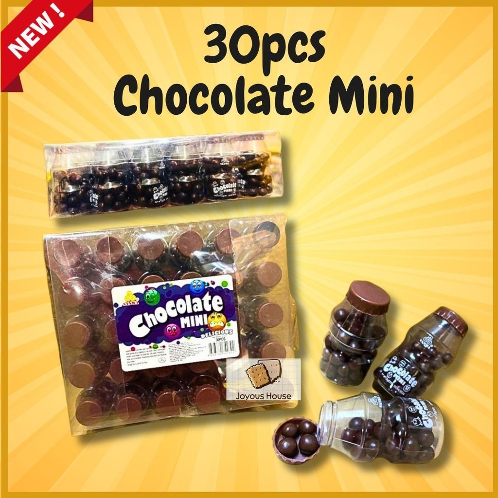 30pcs x9g Sanwa Chocolate Mini Candy delicious dalam btl kecil | Shopee ...