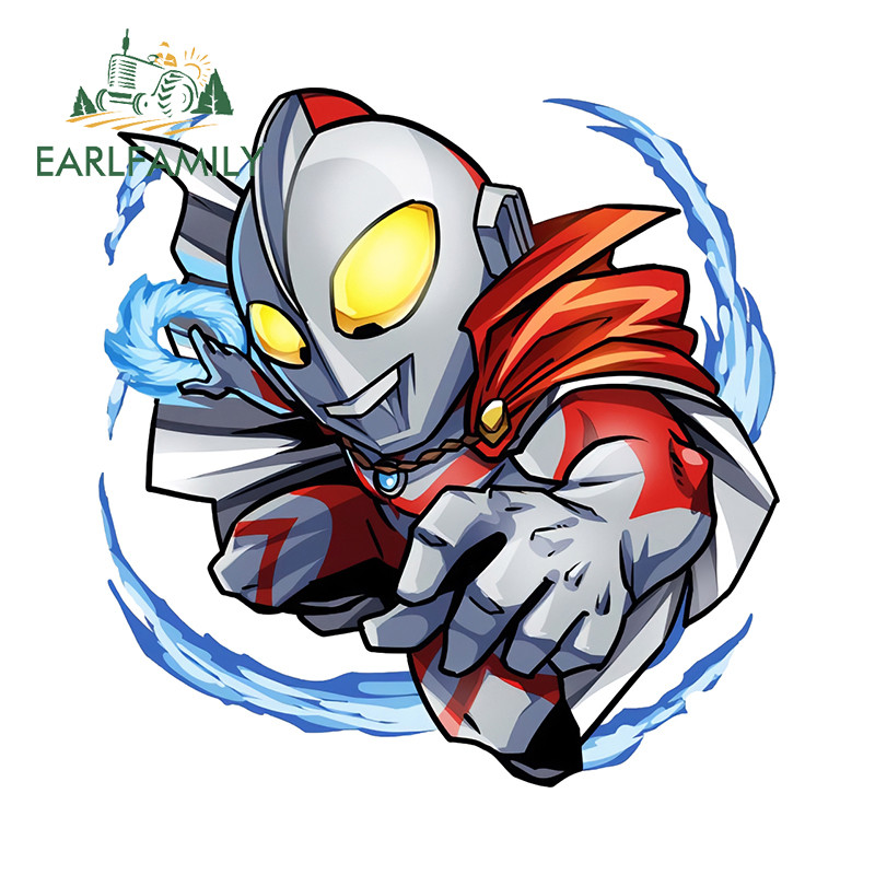 EARLFAMILY Ultraman Car Stickers Motorcycle Windows Helmet Skateboard ...