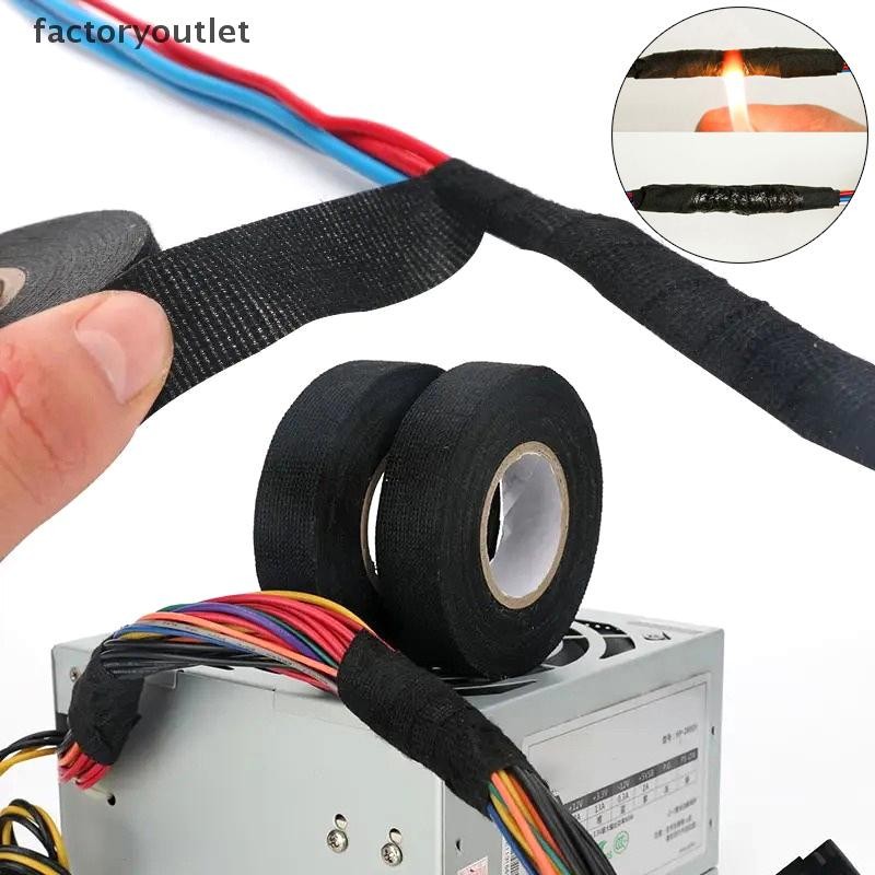 FCMY 15m Black Fleece Tape High Temperature Auto Wiring Harness Tape ...
