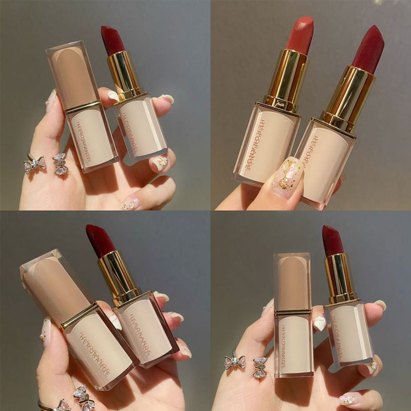 Super 7,000 Looking Back HERORANGE Crystal Square Tube Lipstick Student ...