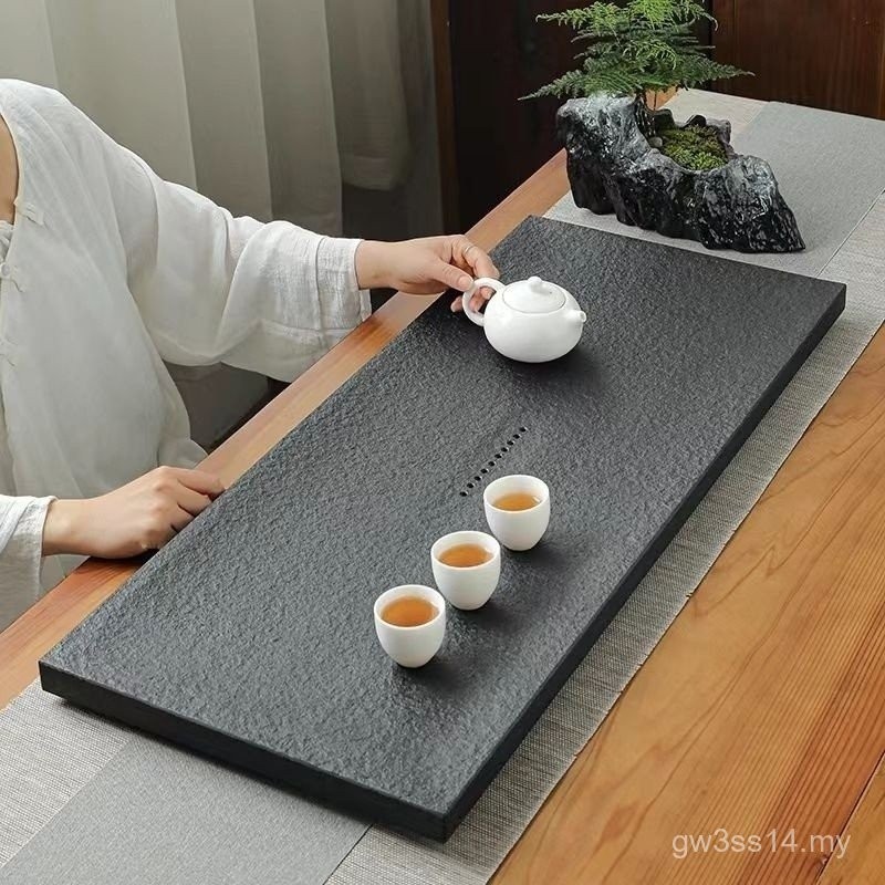 Polished Fire Stone Slate Stone Tea Tray Whole Natural Stone Tea Tray ...