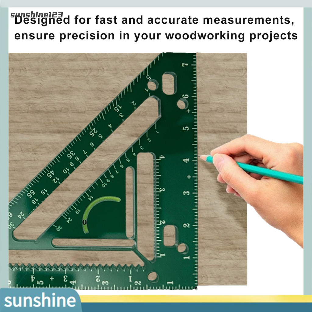 Ergonomic Flat Work Tool Triangle Ruler for Woodworking High Precision ...