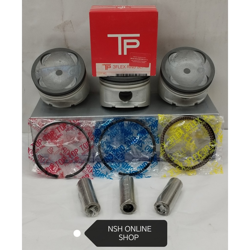 Piston Assy (TRIM)+Piston Ring (TP JAPAN) for Perodua Kelisa Kenari 1.0 ...
