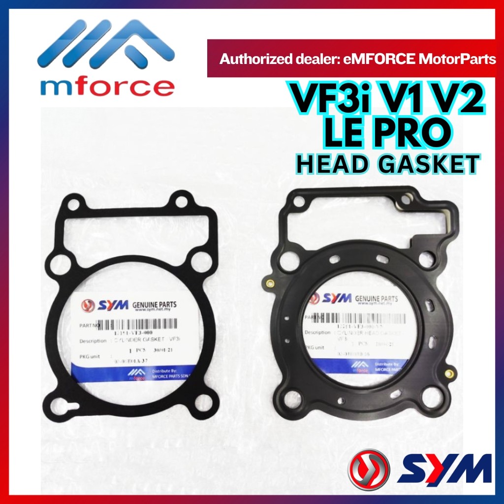 SYM VF3 VF3i V1 V2 / LE /PRO HEAD GASKET BLOCK GASKET 12251/12191-VF3 ...