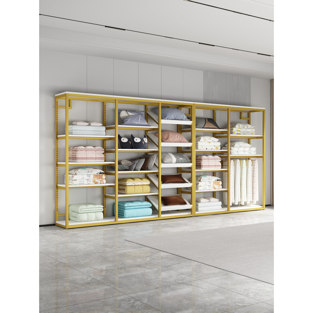 Rak Paparan Rak Kedai Tekstil Rumah Set Empat Keping Teras Kuilt Rak ...