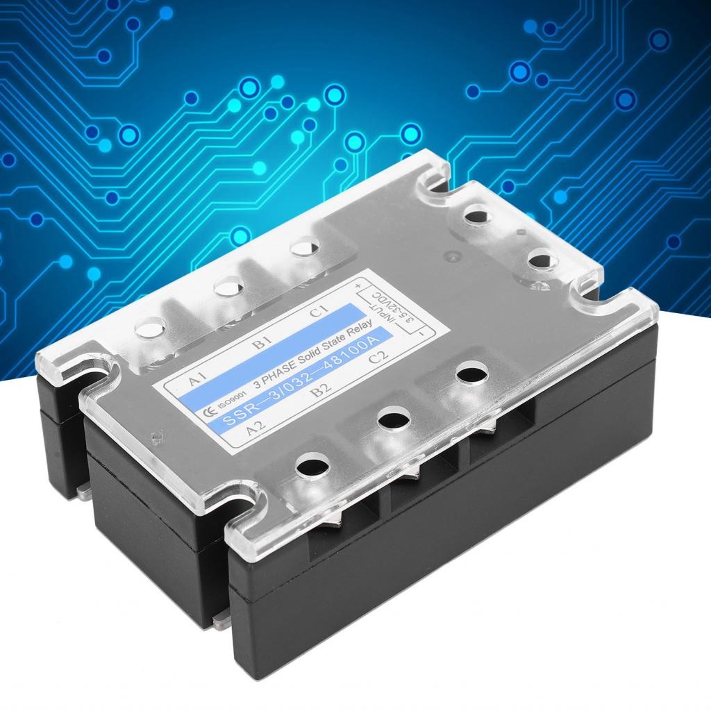 Cancanshop 100A DC Controlled AC 480V Solid State Relay Ultra Low Input ...