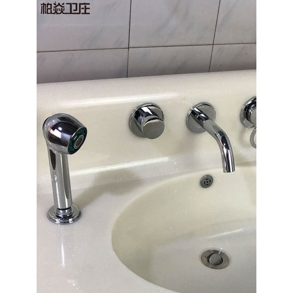 Semua Kabinet Bilik Mandi Badan Bulat Tembaga Keran Lekap Dinding Dua ...