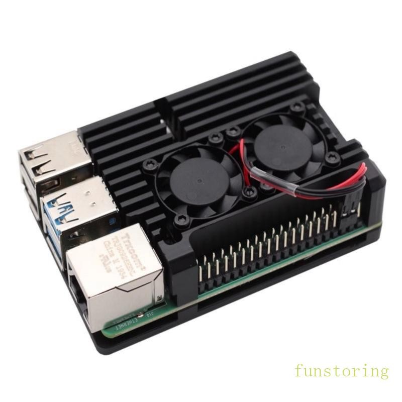 FUN Pi 4B Armors Case Heat Dissipation Case for Raspberry Pi4B ...