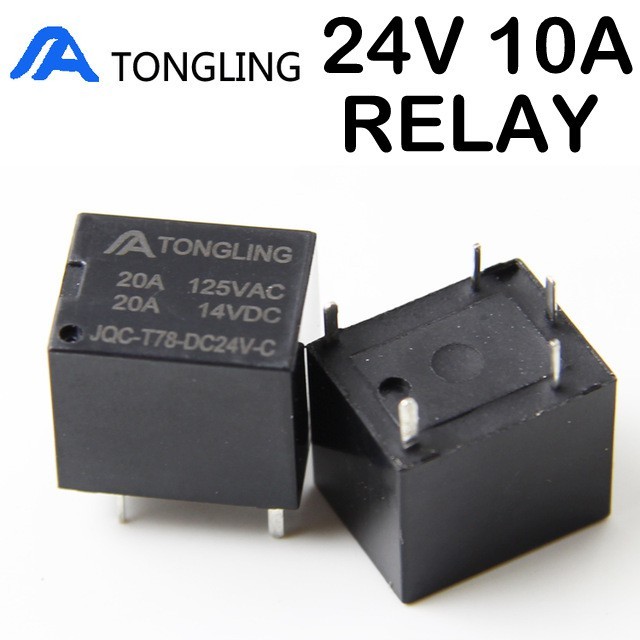 RELAY 24V 10A high current 5 pin 5 leg Relay car repair DIY home ...