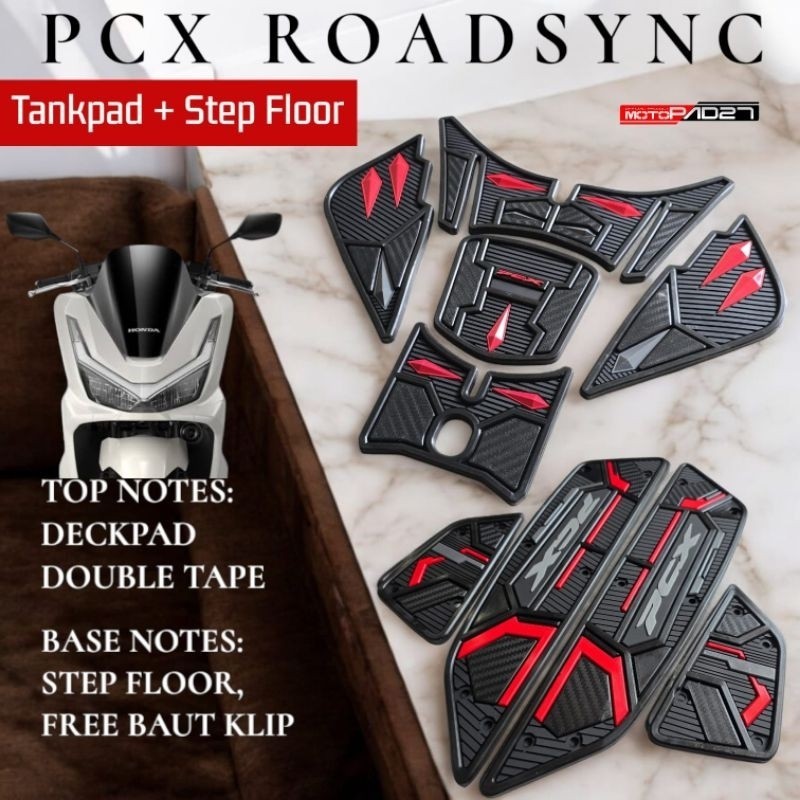 Pcx 160 2025 Roadsync Rubber V3 motopad27 Motorcycle Tankpad and Carpet ...