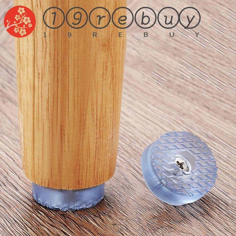 REBUY Furniture Leg Pad Transparent Rubber Chair Leg Floor Protection ...
