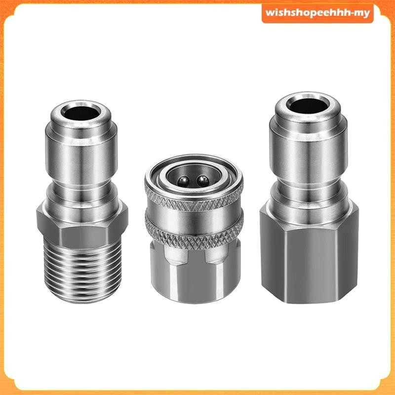 [WishshopeehhhMY] NPT 3/8 Quick Plug Connector Yard Kitchen Pressure ...