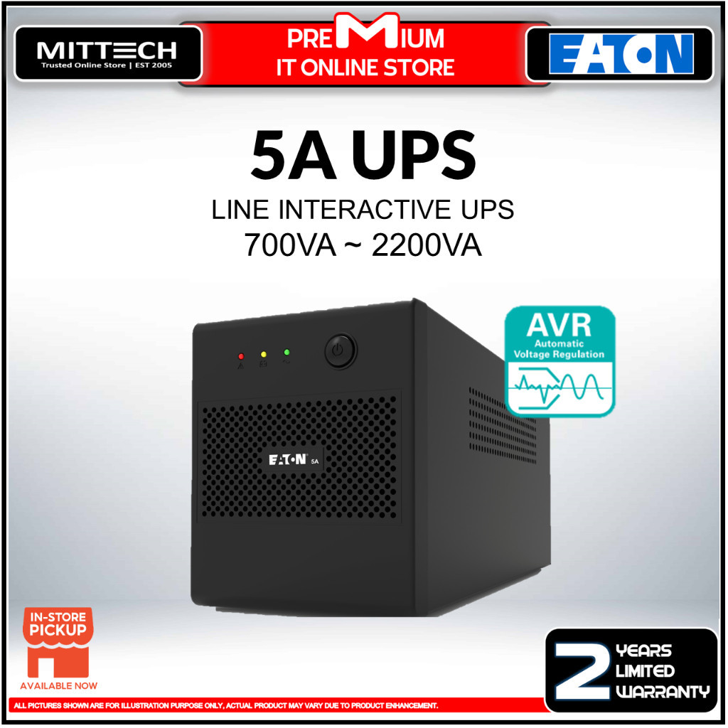 Eaton 5A UPS Single-Phase Line-Interactive UPS | Surge Protection For ...