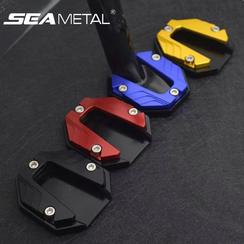 SEMETAL Anti Slip Motorcycle Side Stand Universal Kick Stand Cover ...