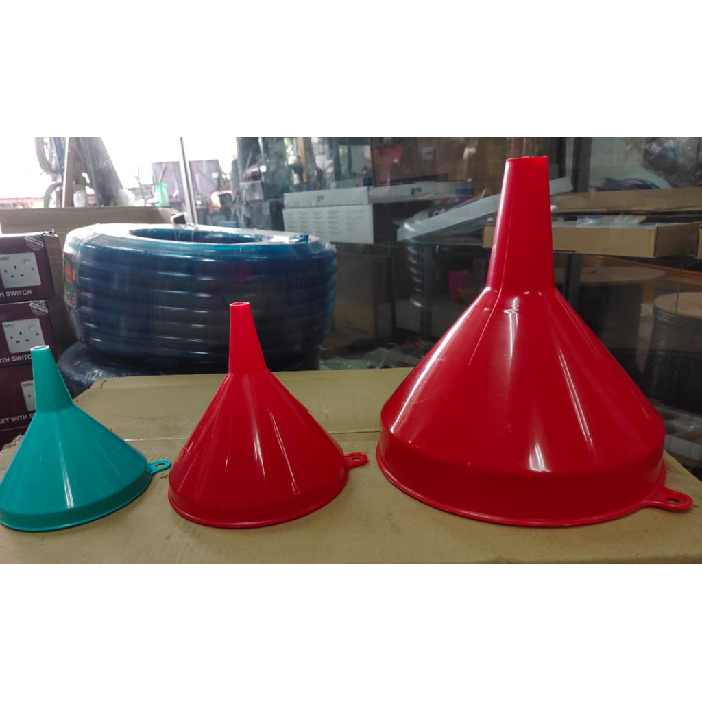 4"/5"/6"/8" Plastic Oil Liquid Filter Funnel Corong Minyak Plastik ...