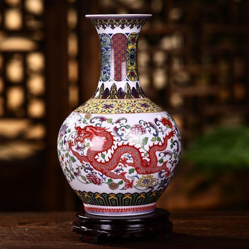 PASU BUNGA RUANG TAMU AESTHETIC, CHINESE DECOR VASES ANTIQUE HOME ...