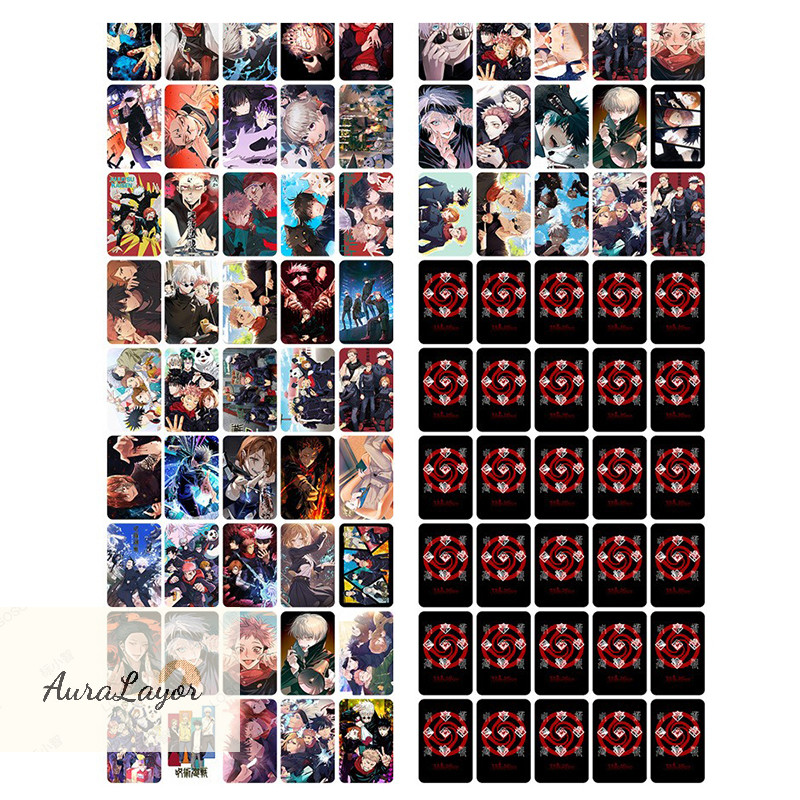 [AuraLayor] 92pcs/Set Anime Jujutsu Kaisen Mini Postcard Gojo Satoru ...