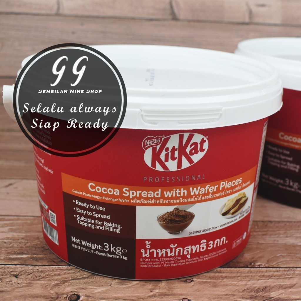 KITKAT Cocoa SPREAD With Wafer Pieces 3 KG Kit Kat Nestle Professional Nesle | Shopee Malaysia