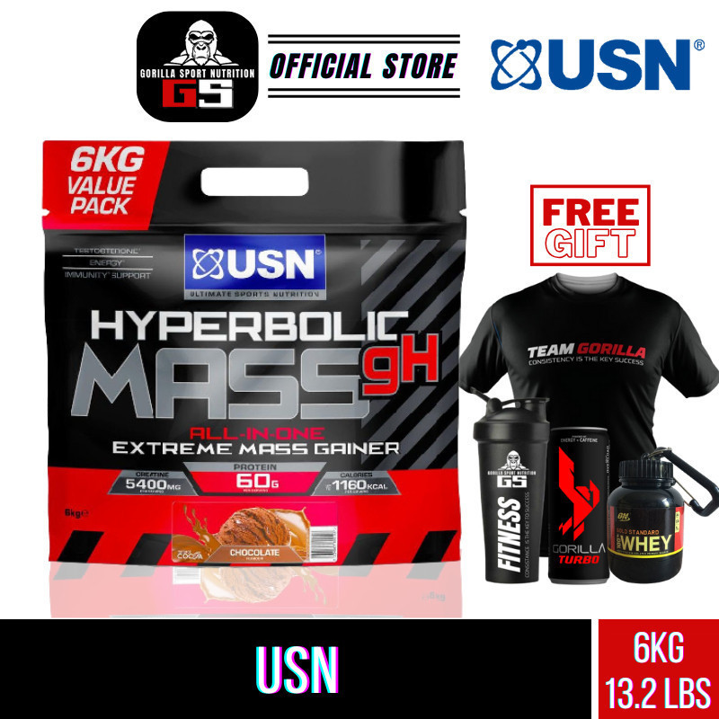 USN Hyperbolic Mass Protein Powder Mass Gh Susu Naikkan Berat Badan ...