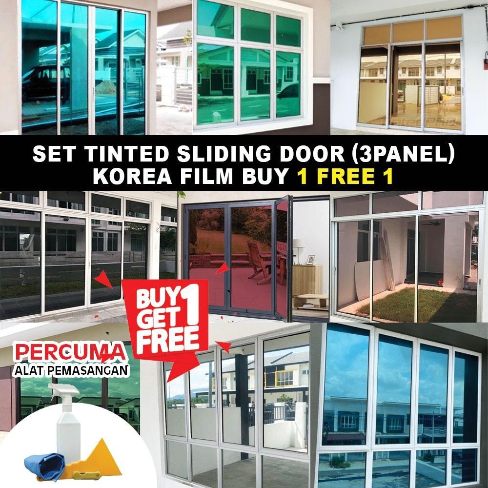 Tinted Sliding Door Set BELI 1 ROLL PERCUMA 1 ROLL Tinted Rumah Korea ...