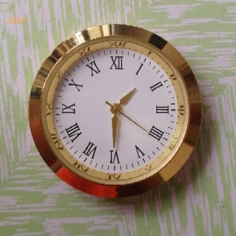 【KUKU*】 Clock Quartz Movement Round Clocks for Head Insert Classic ...