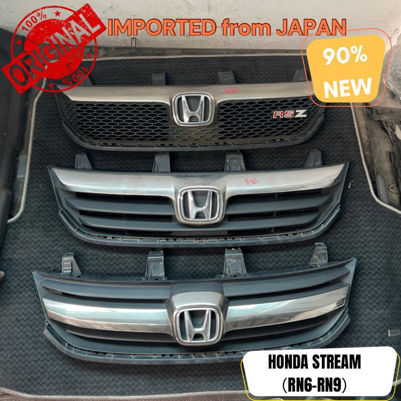ORIGINAL HONDA STREAM RN6-RN9 RSZ FRONT GRILLE JAPAN USED | Shopee Malaysia