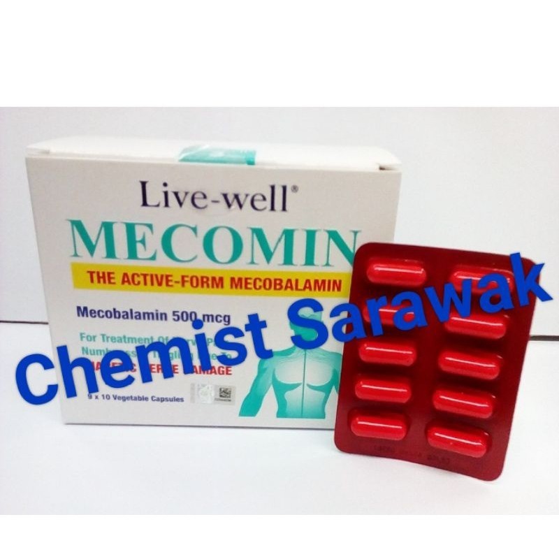 Live-Well MECOMIN [MECOBALAMIN 500mg] 10's Capsules | Shopee Malaysia